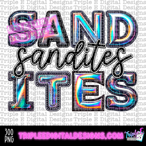 Sandites Holo PNG Design – Pine Hollow Design Co.
