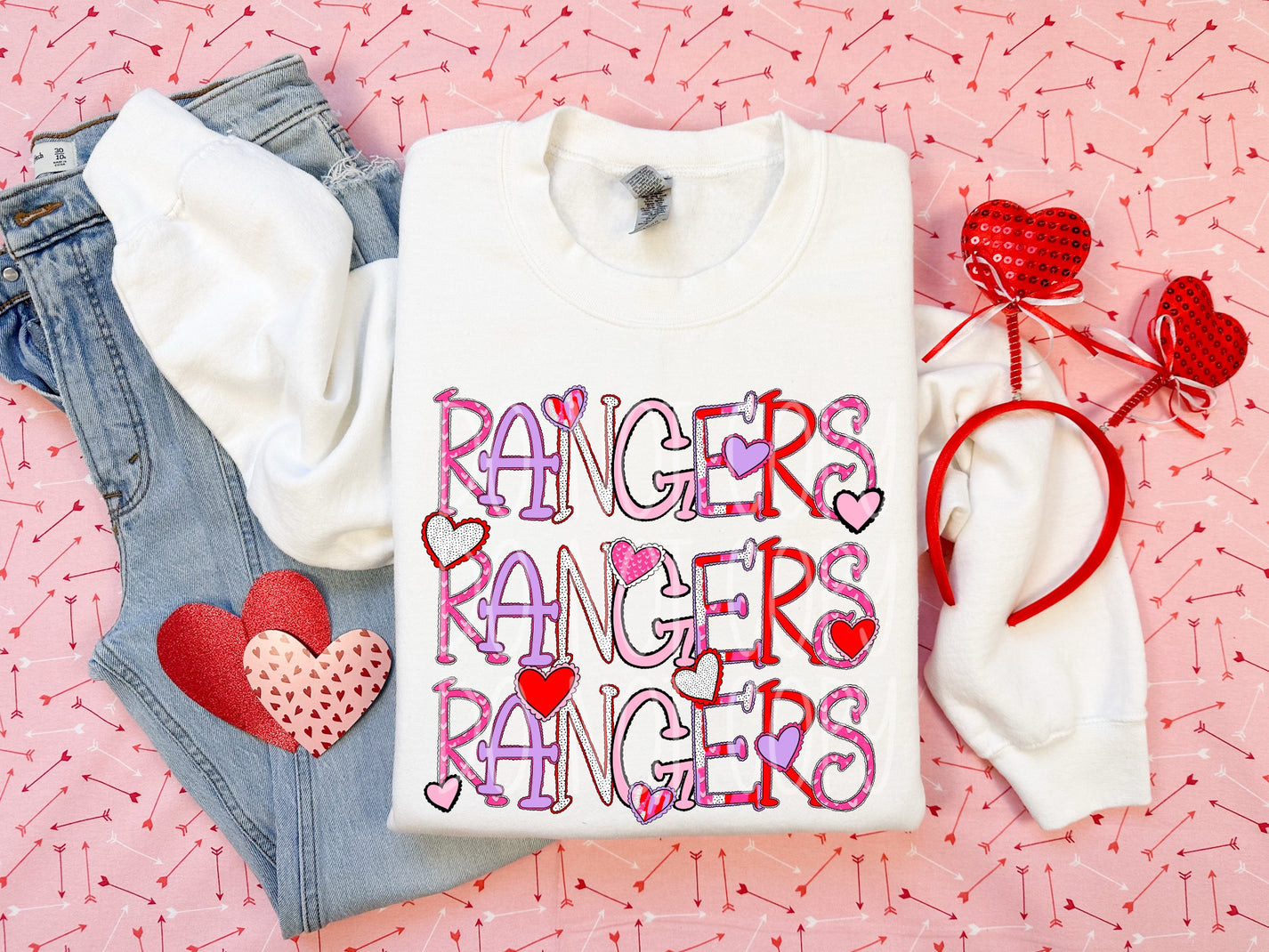 Rangers Valentine PNG Design – Pine Hollow Design Co.