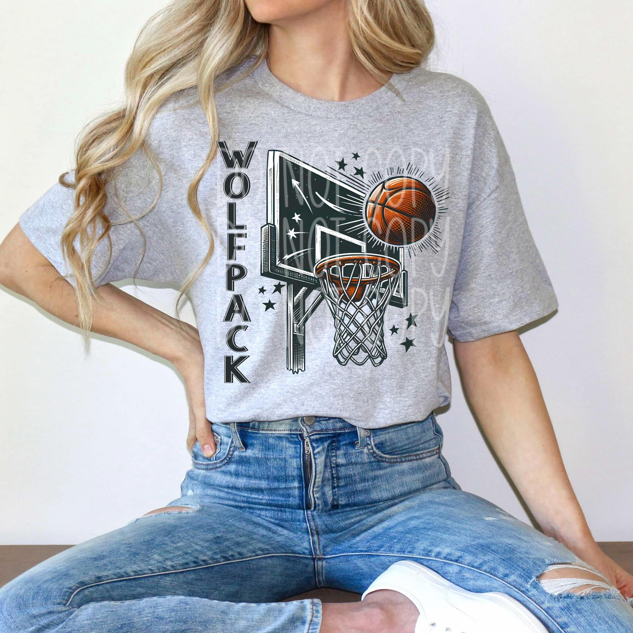 Wolf Pack Basketball PNG Design – Pine Hollow Design Co.