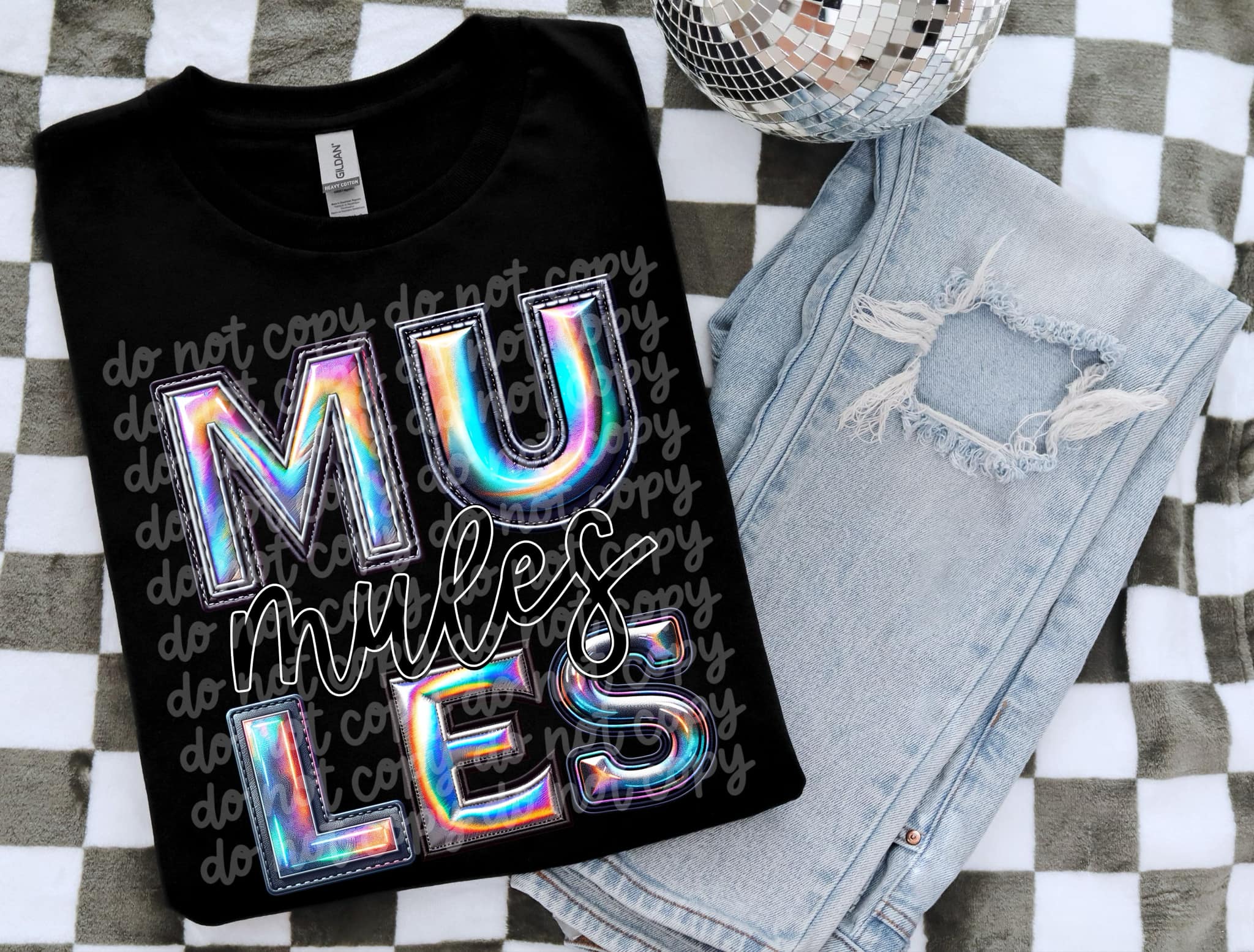Mules Holo PNG Design – Pine Hollow Design Co.