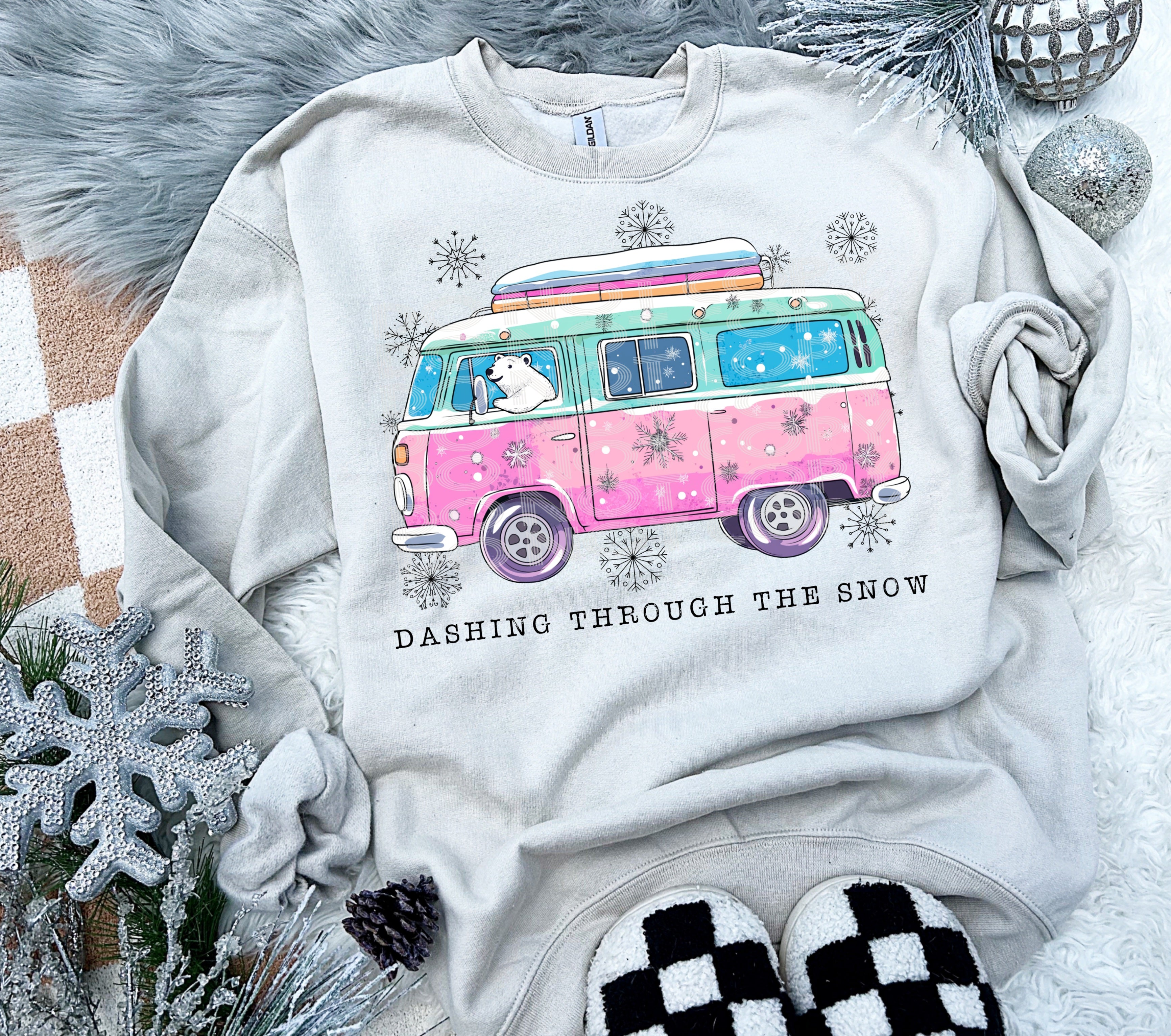 Dashing Through The Snow PNG Design – Pine Hollow Design Co.