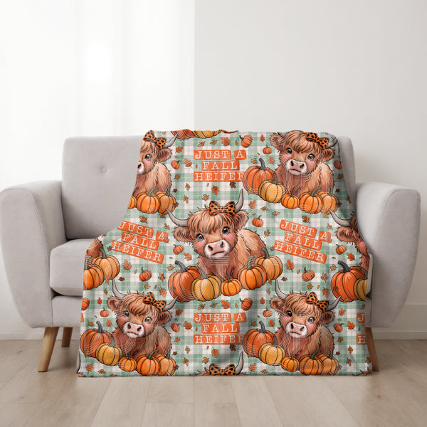 Just A Fall Heifer Seamless PNG Design – Pine Hollow Design Co.